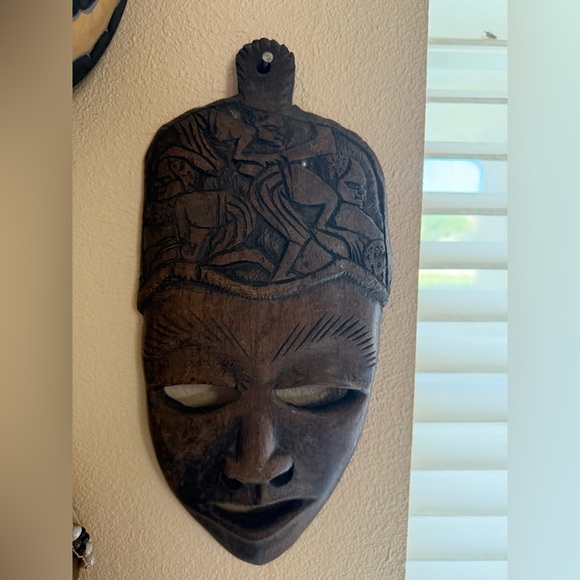 Art | Handcrafted Wooden Tribal Mask | Poshmark